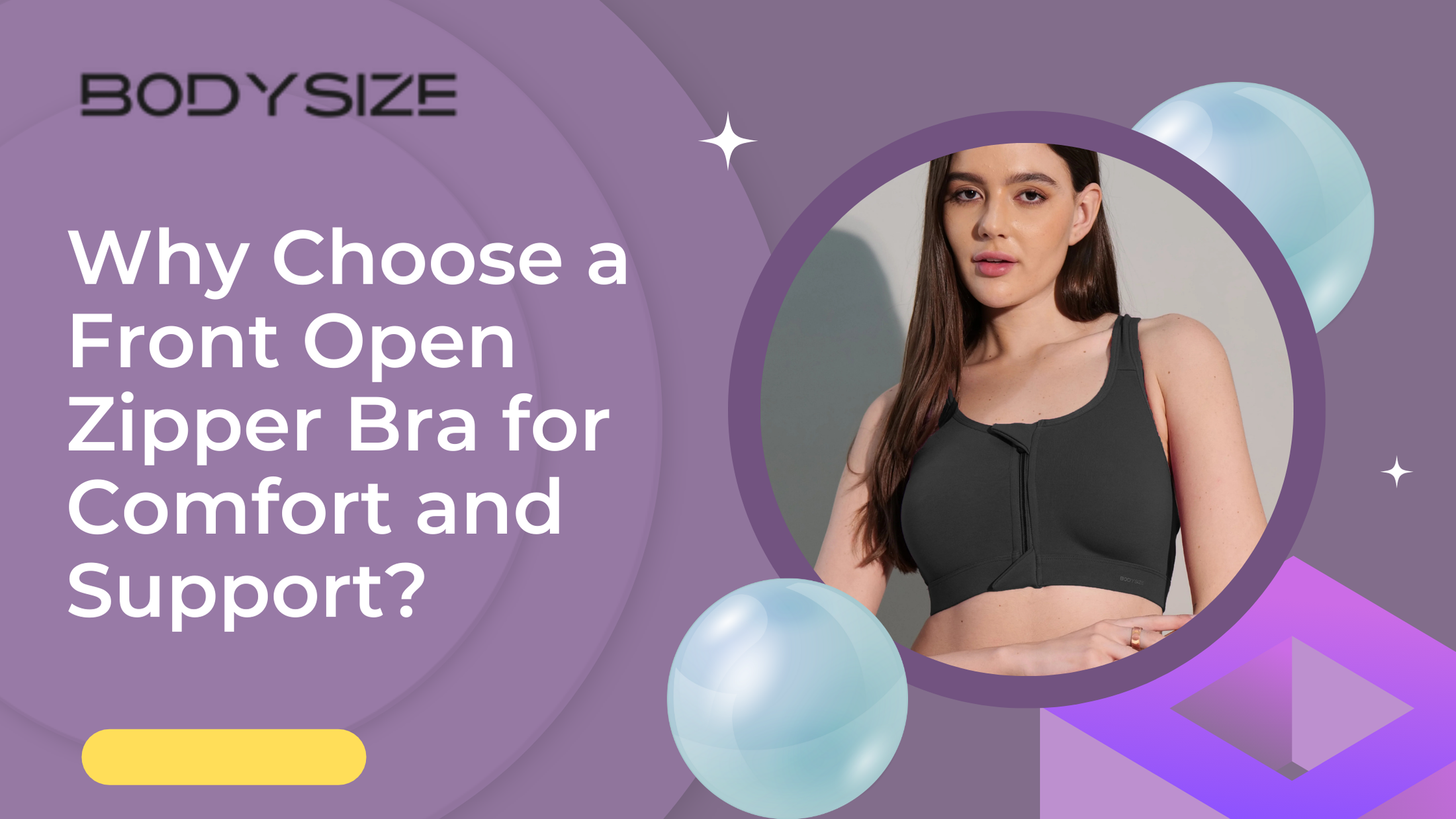 Why Choose a Front Open Zipper Bra for Comfort & Support? – Bodysize